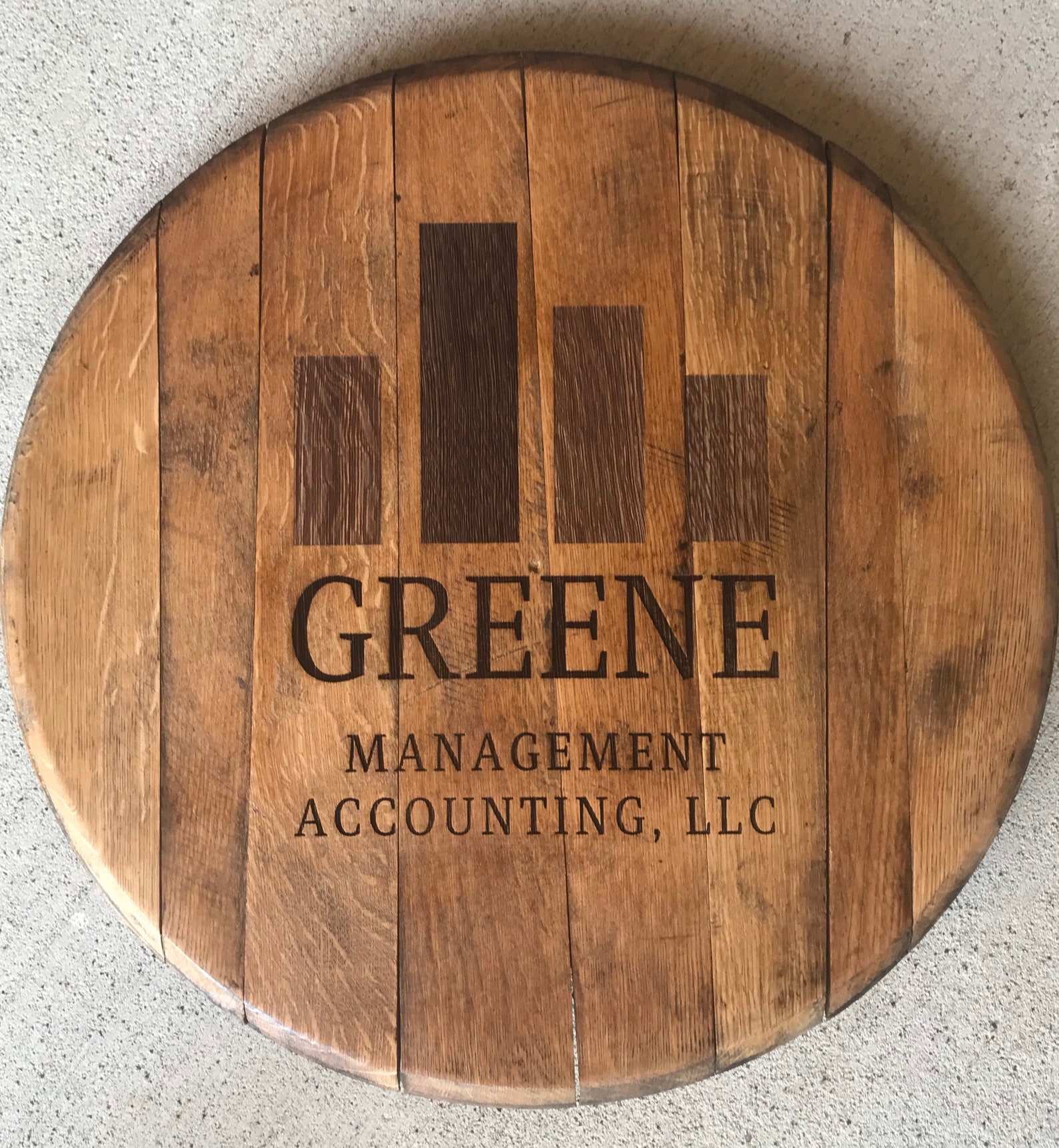 Custom Laser Engraved Bourbon Barrel Head - Etsy