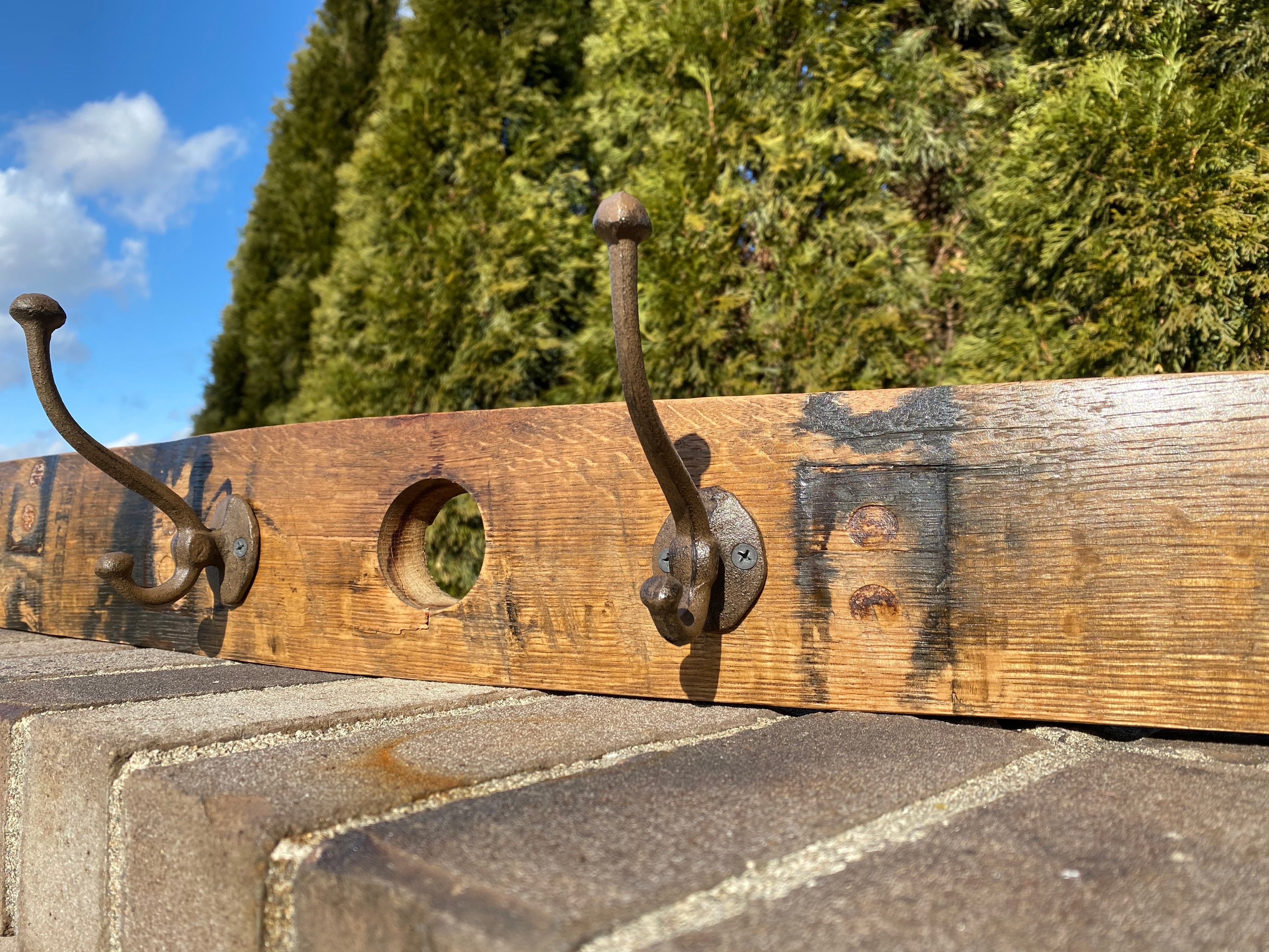 Bourbon Barrel Stave Coat Rack - Etsy
