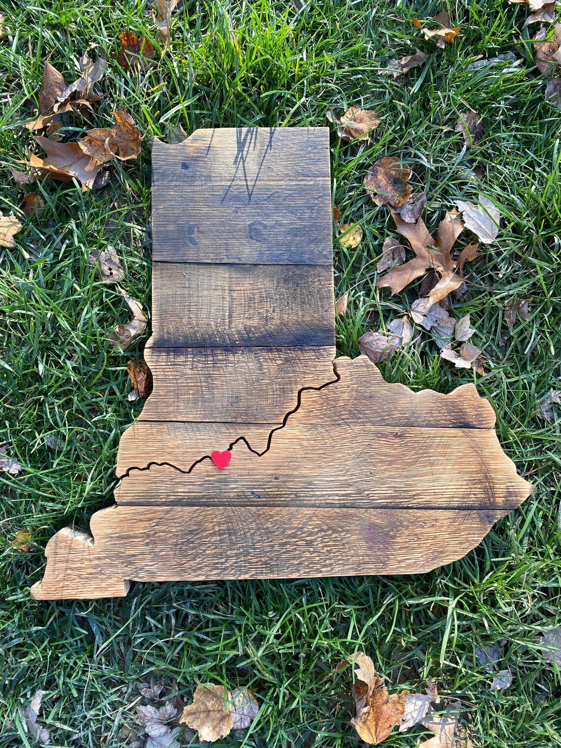 Indiana/kentucky Bourbon Barrel Cut Out - Etsy