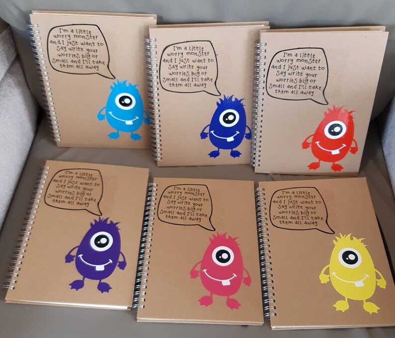 Childrens Worry Monster Notebook - Etsy