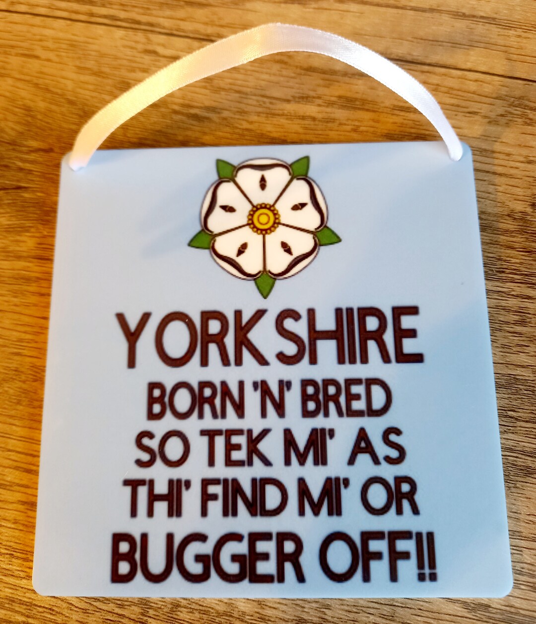 Yorkshire Dialect Acrylic Signage - Etsy