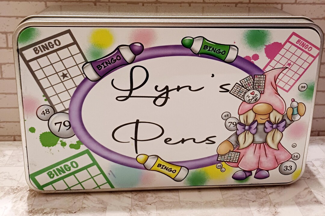Personalised Bingo Lovers Tin With Name of Your Choice - Etsy