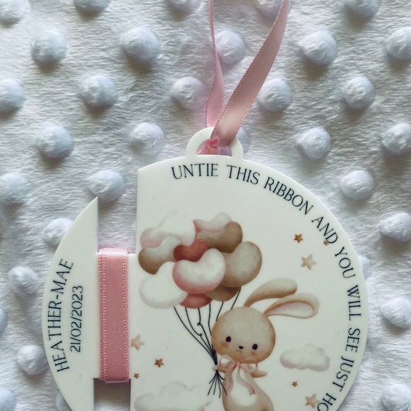 Height Ribbon Bauble - Etsy UK