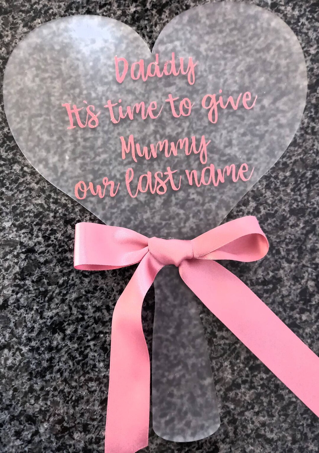 Lovely Heart Paddle Signage for Page Boy Ring Bearer - Etsy
