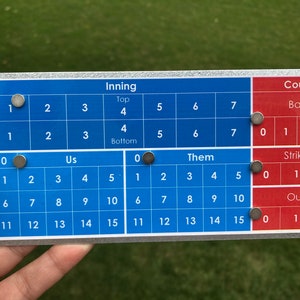 Baseball/softball Magnetic Scoreboard - Etsy