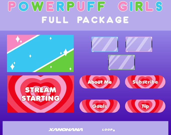 13 + 3 Animated Cute Powerpuff Girls Emotes for Twitch/youtube ...