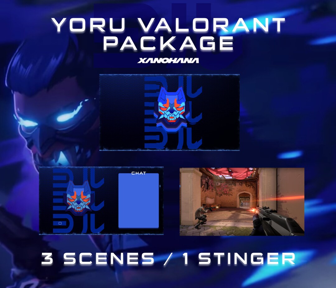 YORU - Valorant Twitch Package | Animated Twitch Streamer Graphics ...