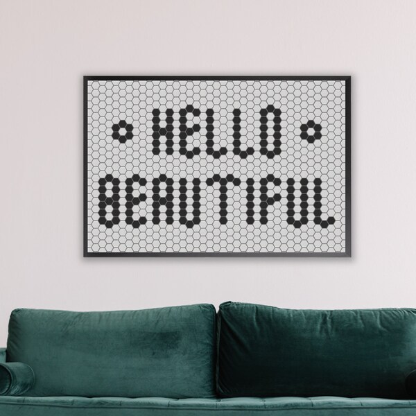 Tile Typography - Etsy