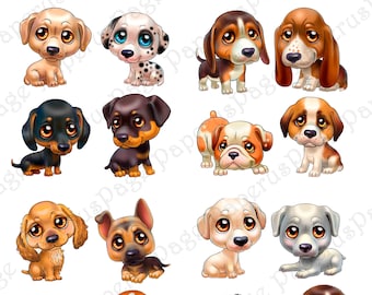 Dog clipart | Etsy