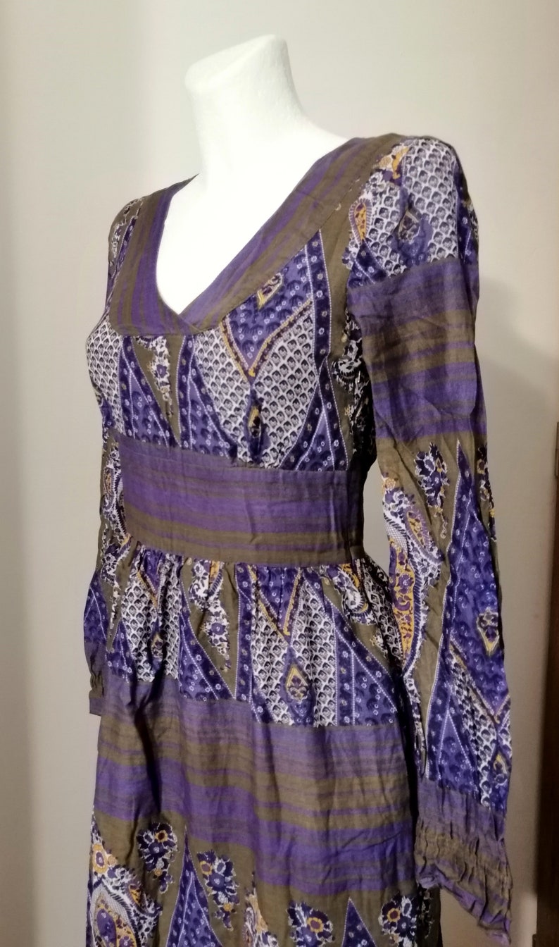 Vintage Dress 70s, Boh Dress, Hippie Dress, Folk Dres | Size S Small - Etsy