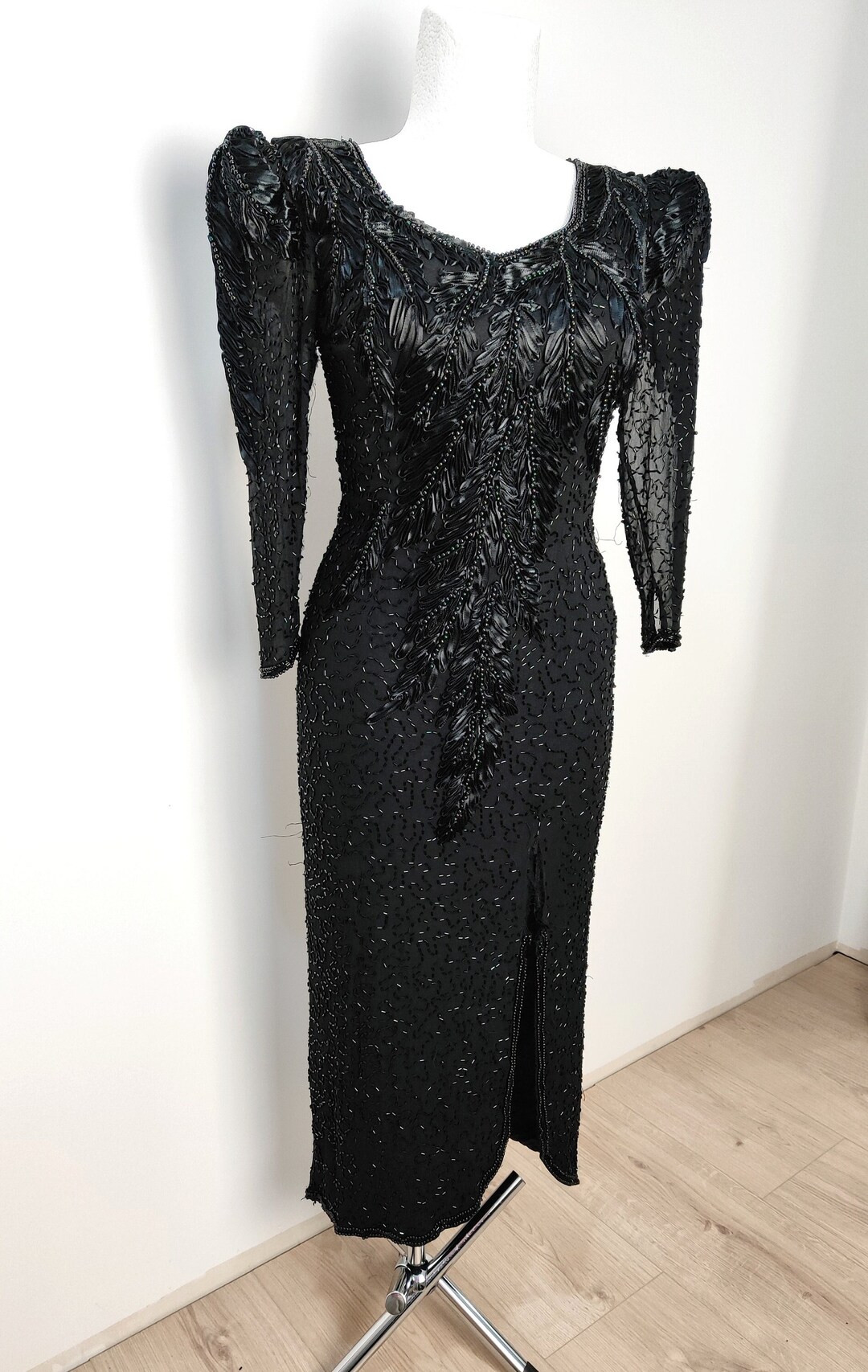 Vintage 80s After Six Joyce Black Elegant Dress, Formal Dress, Party ...