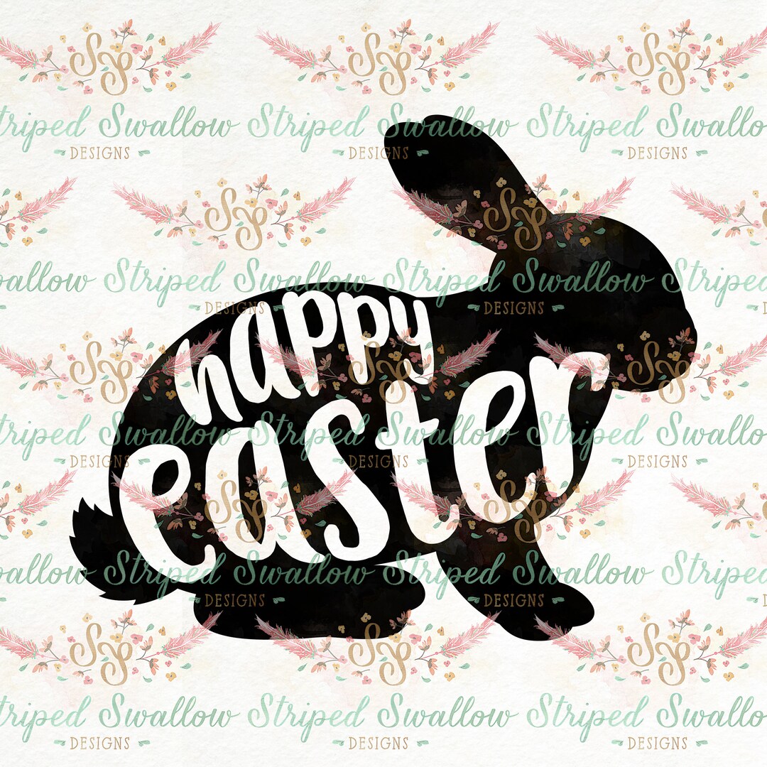 Happy Easter SVG Digital Cut File - Etsy