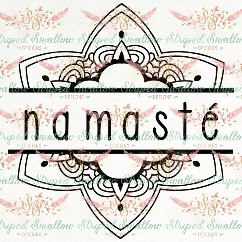 Namasté SVG Digital Cut File - Etsy