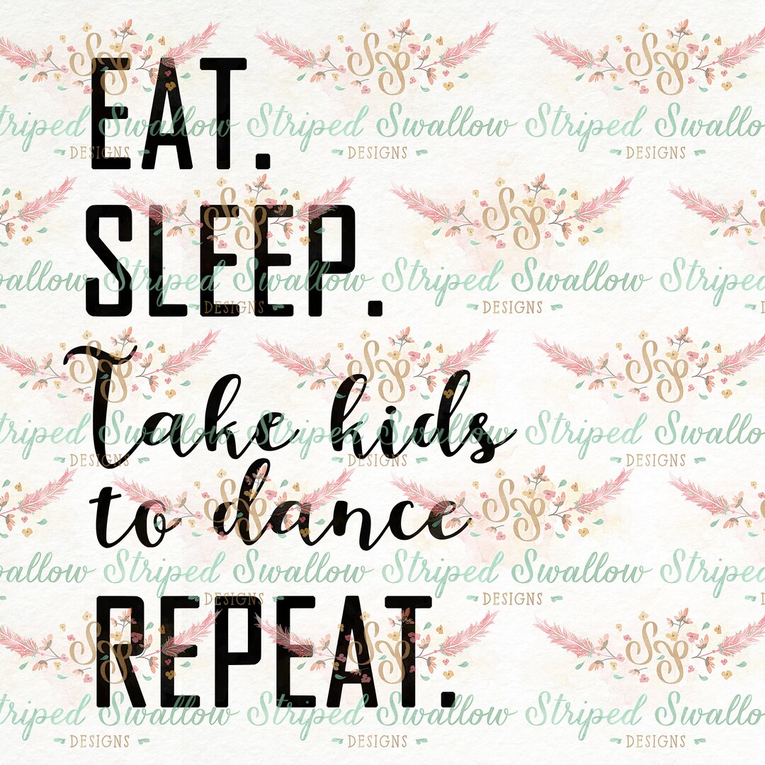 Eat Sleep Repeat SVG Digital Cut File - Etsy