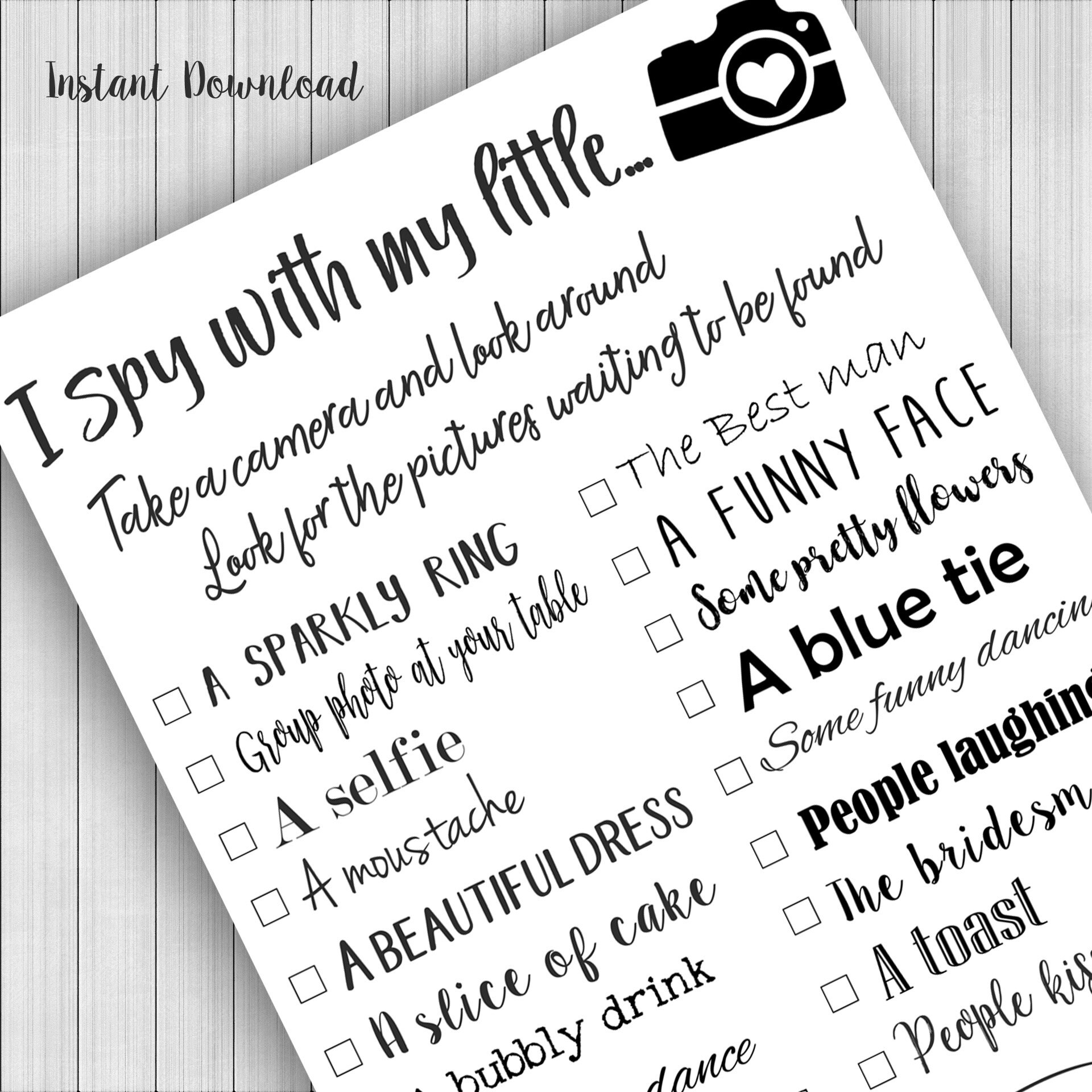 Wedding I Spy, I Spy Download, Wedding Games, Wedding, Wedding ...