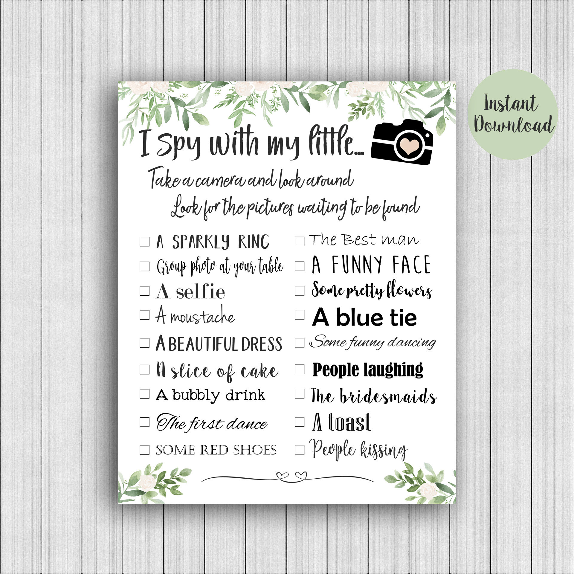 Wedding I Spy, I Spy Download, Wedding Games, Wedding, Wedding ...