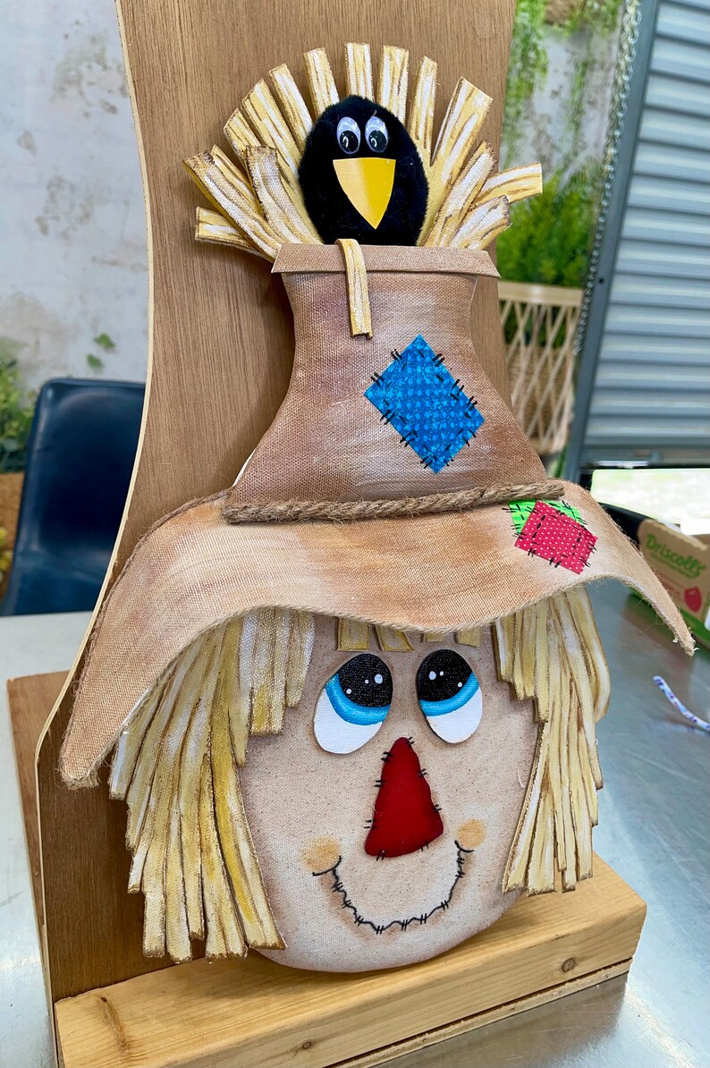 Scarecrow , Scarecrow Wreath Attachment, Fall Wreath Attachment, Wreath ...