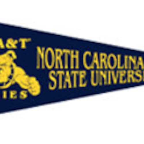 North Carolina A&T State University Wool Felt Pennant - Etsy