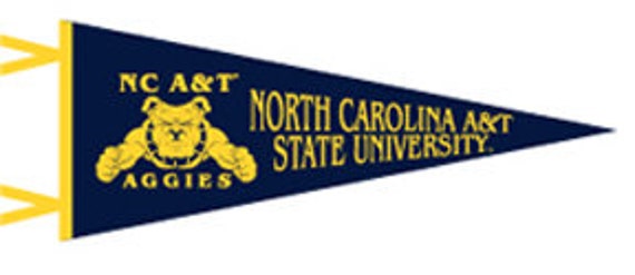 North Carolina A&T State University Wool Felt Pennant | Etsy