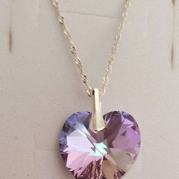 Swarovski Crystal Vitrail Light Necklace - Etsy