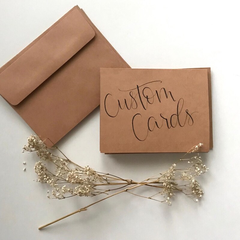 Kraft Paper Cards - Etsy
