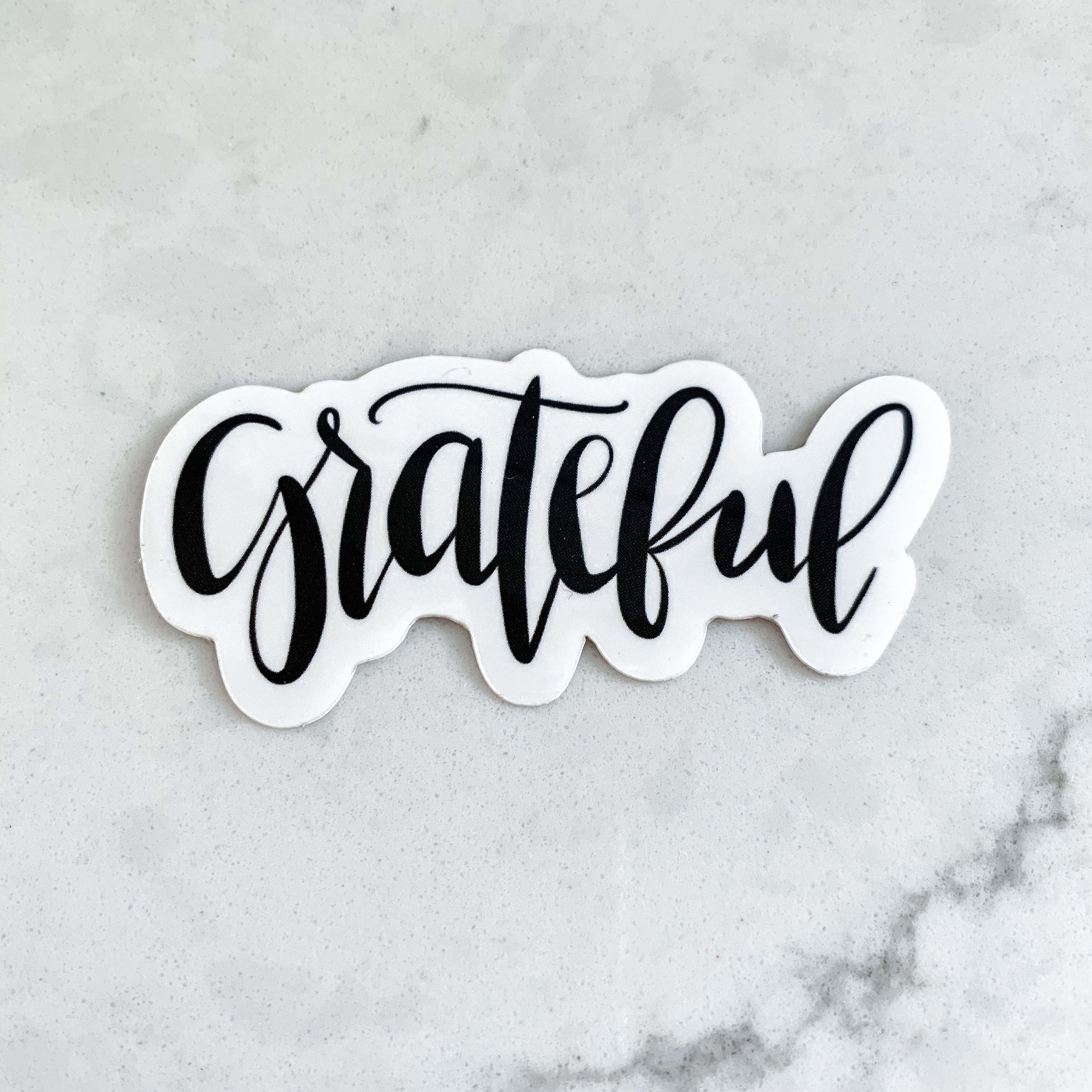 Grateful Sticker Inspirational Quote Sticker Waterproof - Etsy