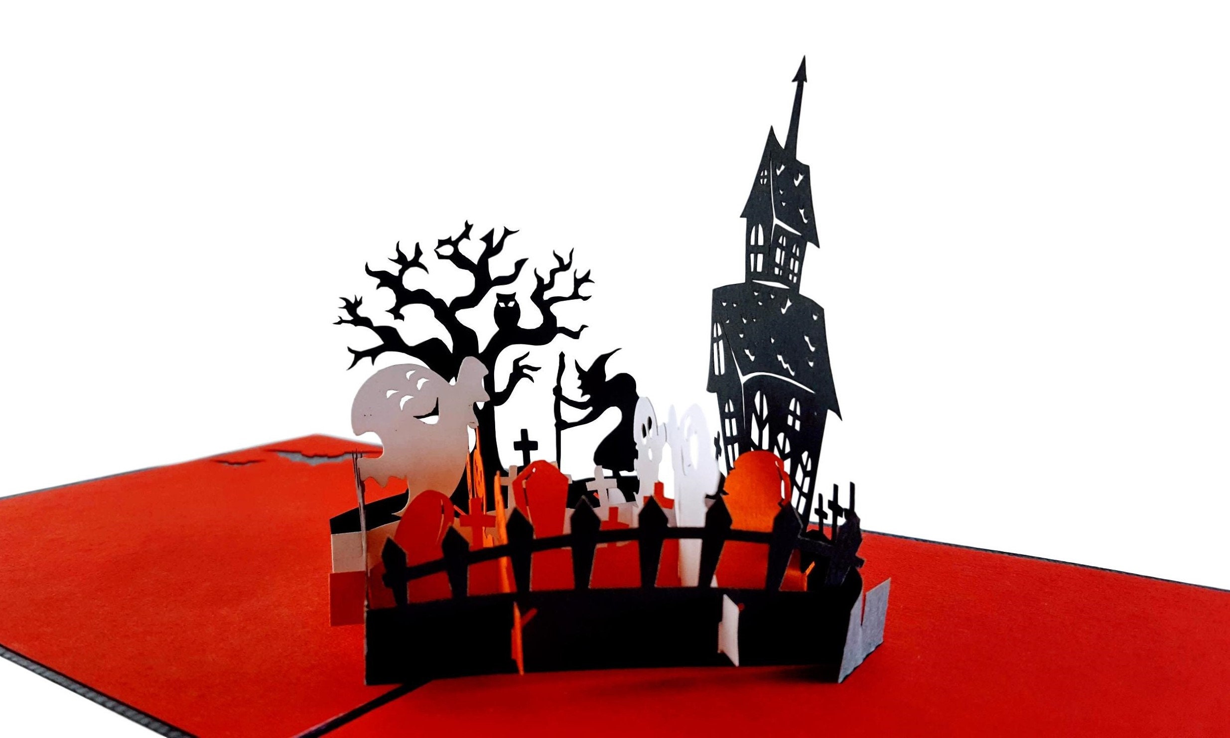 Trick or Treat 3D Pop up Greeting Card Halloween Pumpkin - Etsy
