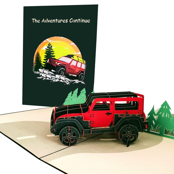 Jeep Birthday Card - Etsy