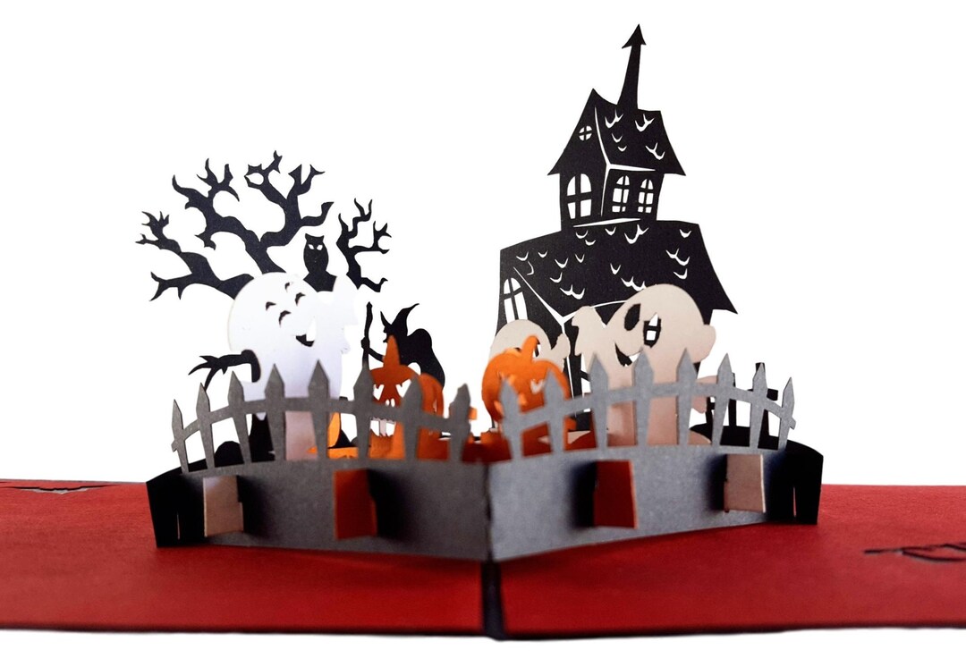 Trick or Treat 3D Pop up Greeting Card Halloween Pumpkin, Friendly ...