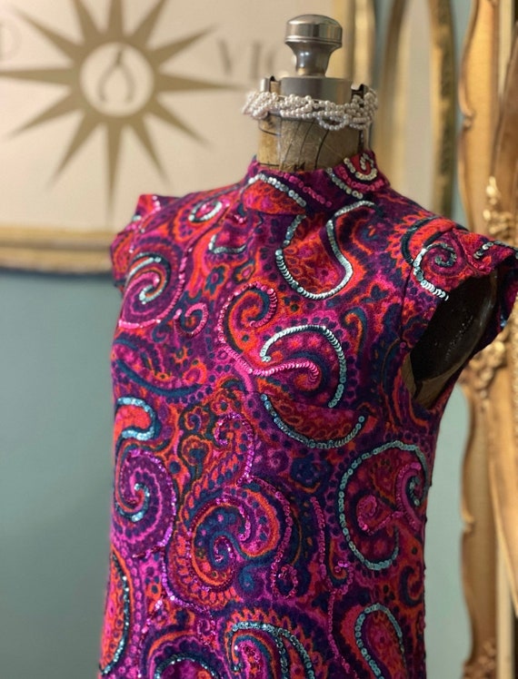 1960s 'Davidow' Vibrant Textured Wool Pencil Skirt -… - Gem