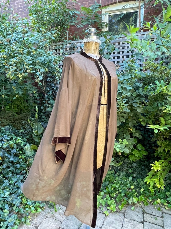 vintage sheer chocolate robe - Gem