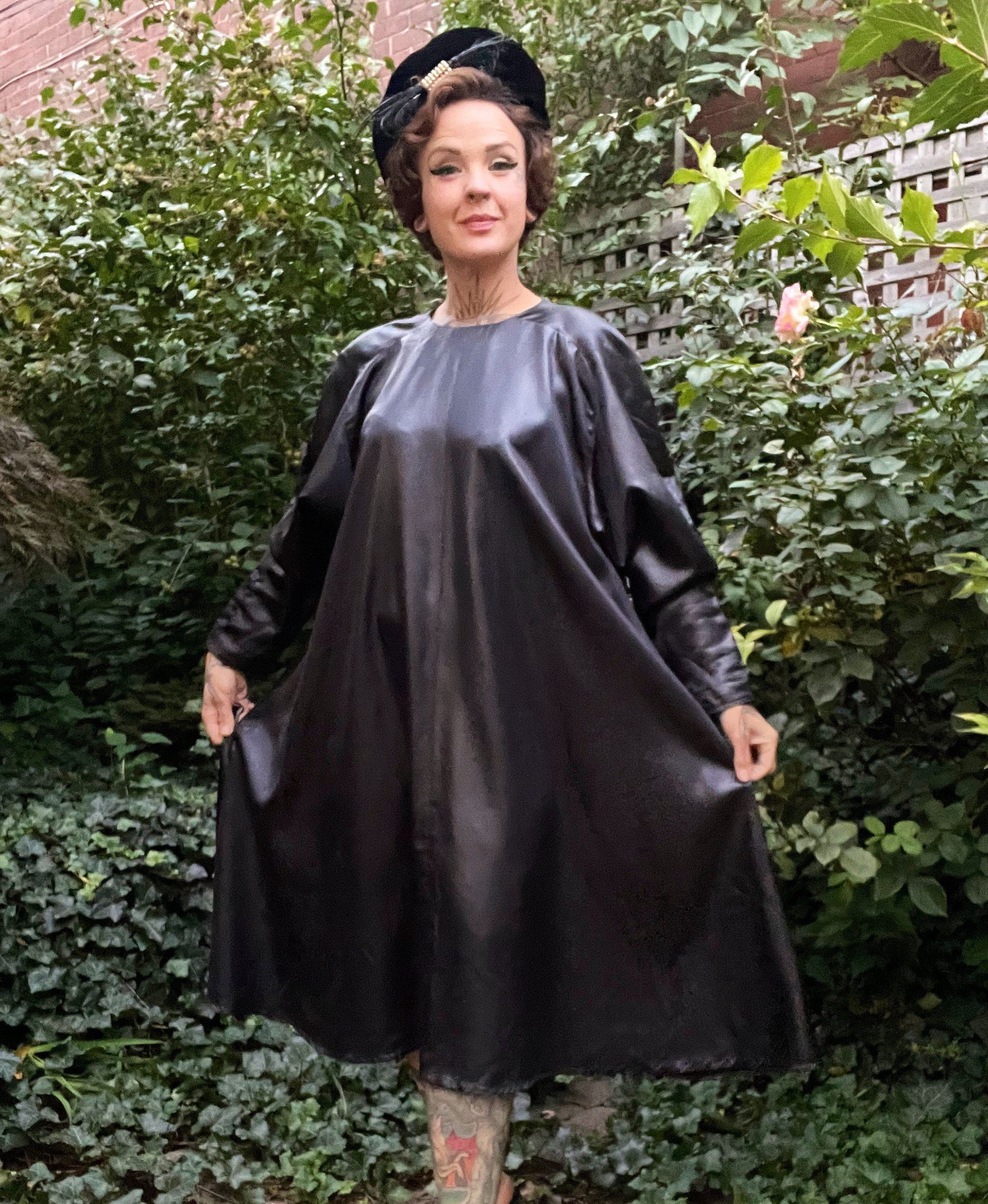 Volup Vintage Wet Look Dress - Etsy UK