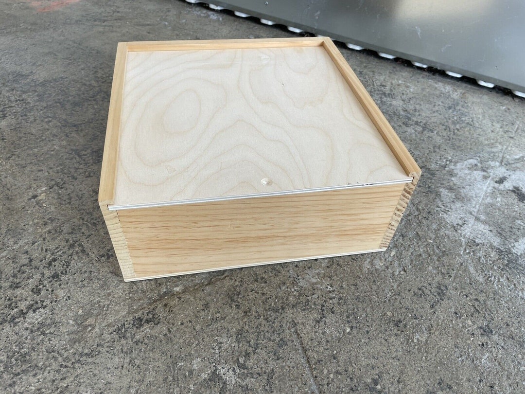 Handmade Wood Box Sliding Lid Craft Product Package Eastern - Etsy