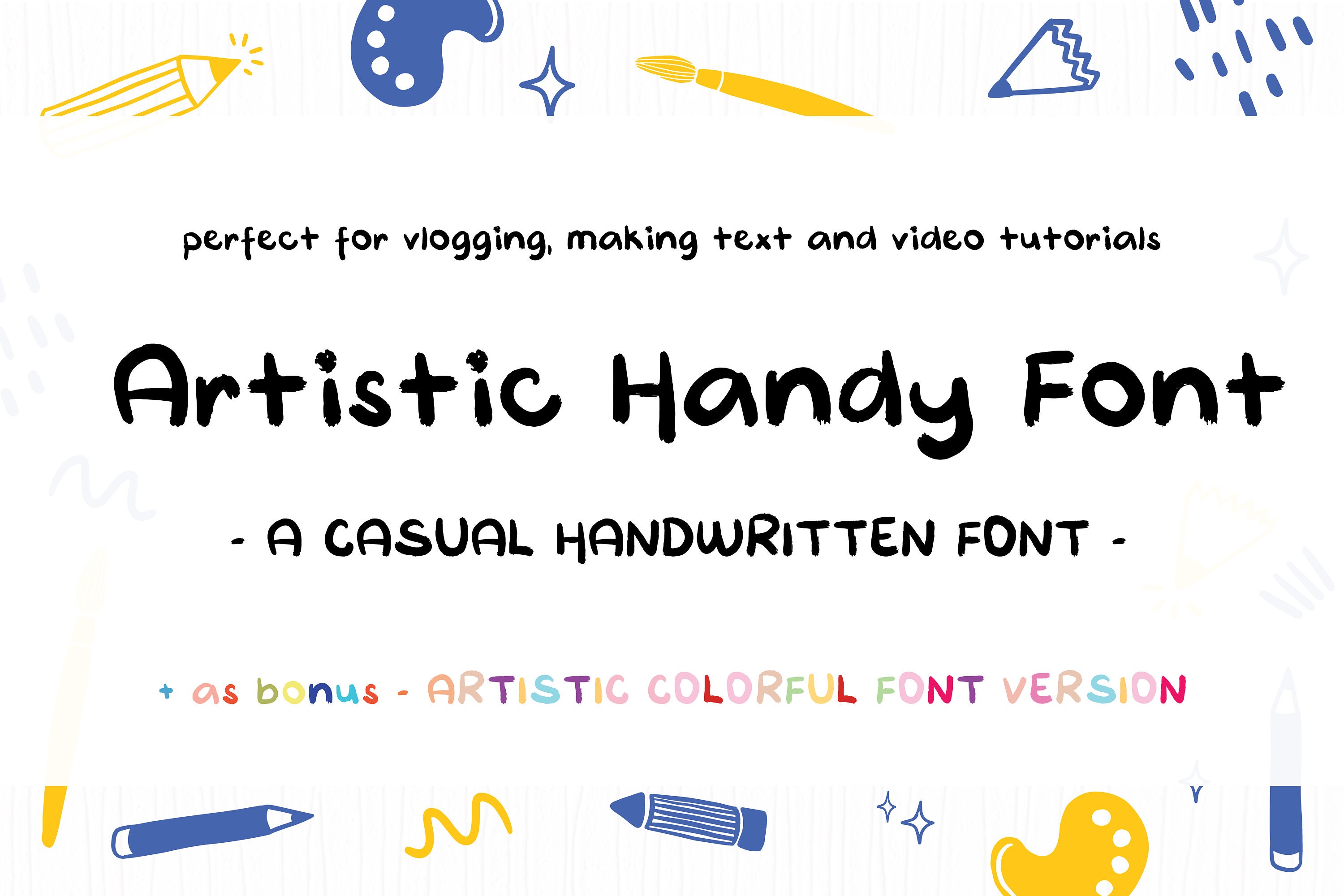 Artistic Font, Handwritten Font, OTF, Font Installation, Font Download ...
