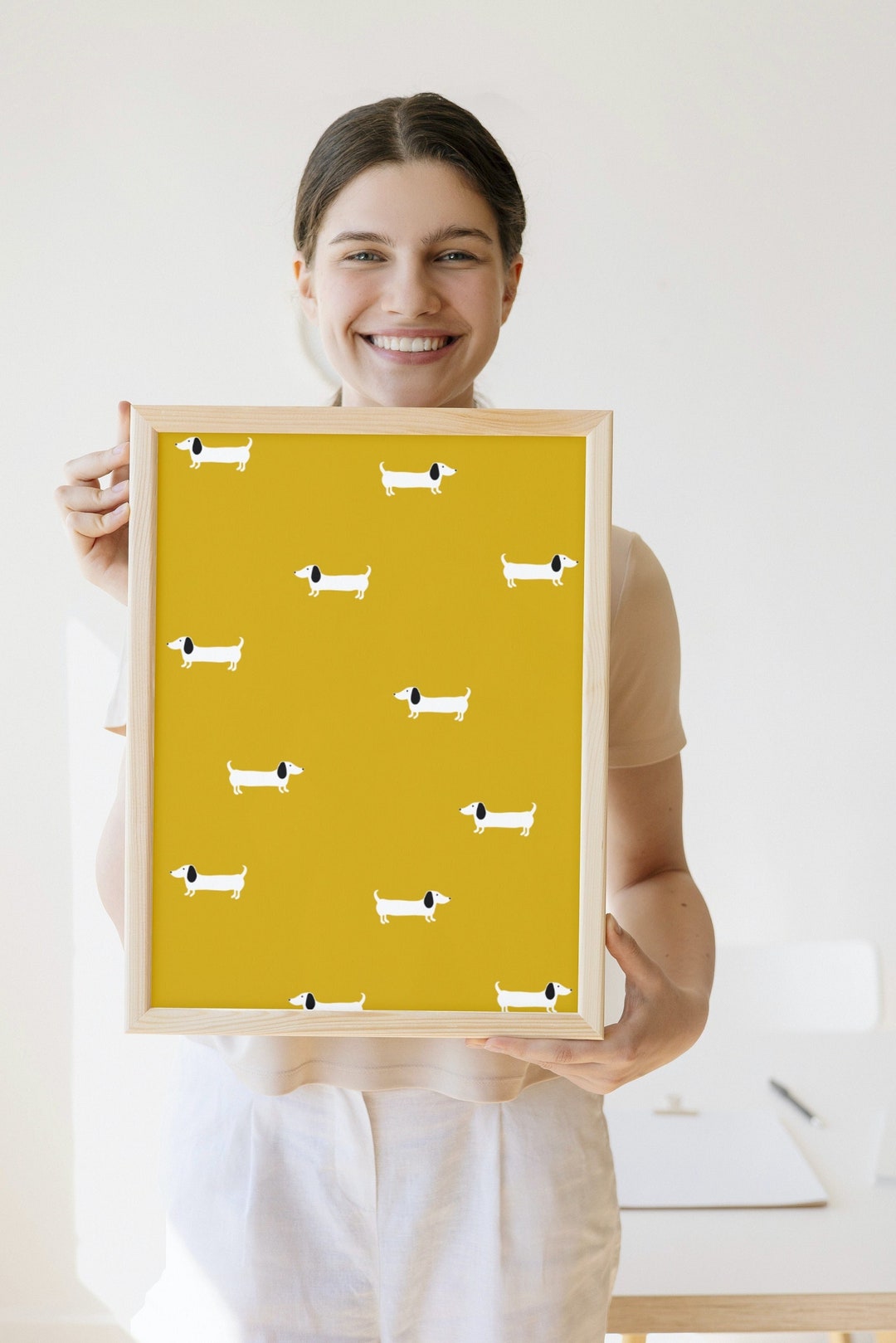Dachshund Dog Art Print: Simple Illustration (digital Download) - Etsy