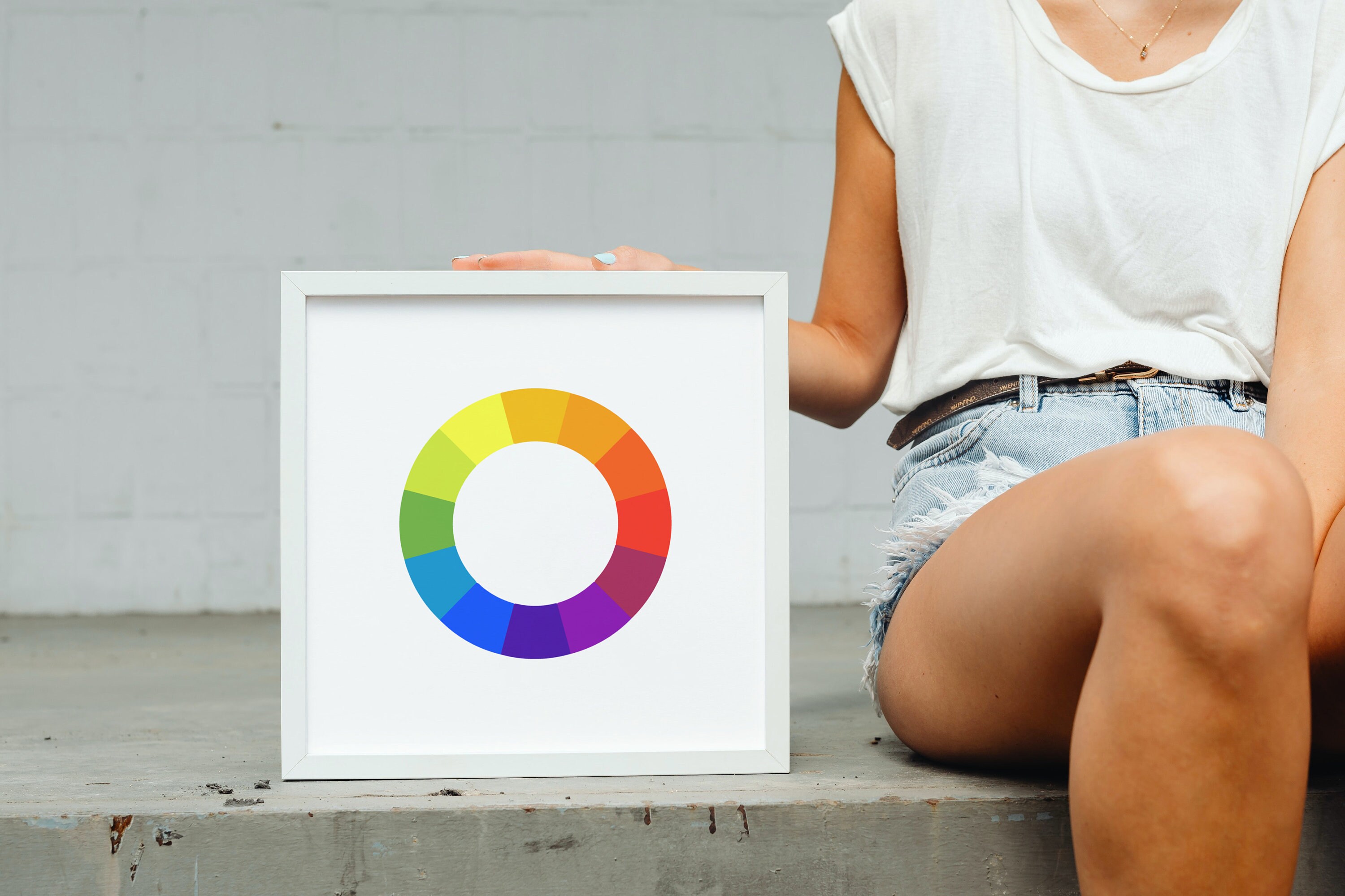 Color Pantone Wheel Art Print, Color Theory Poster,color Wheel Wall ...
