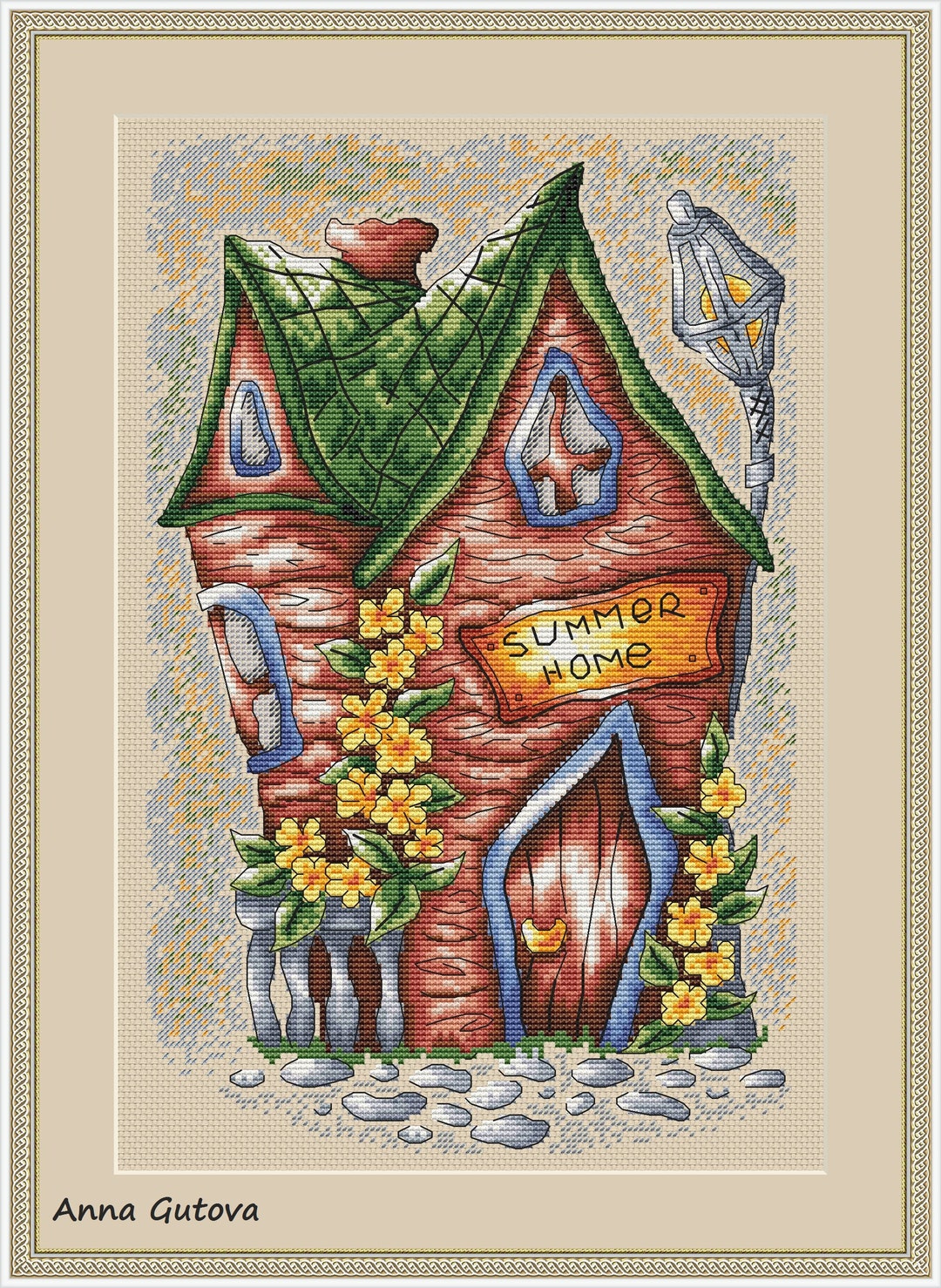 Summer Cottage Cross Stitch Pattern With a Magical Wooden Cottage ...