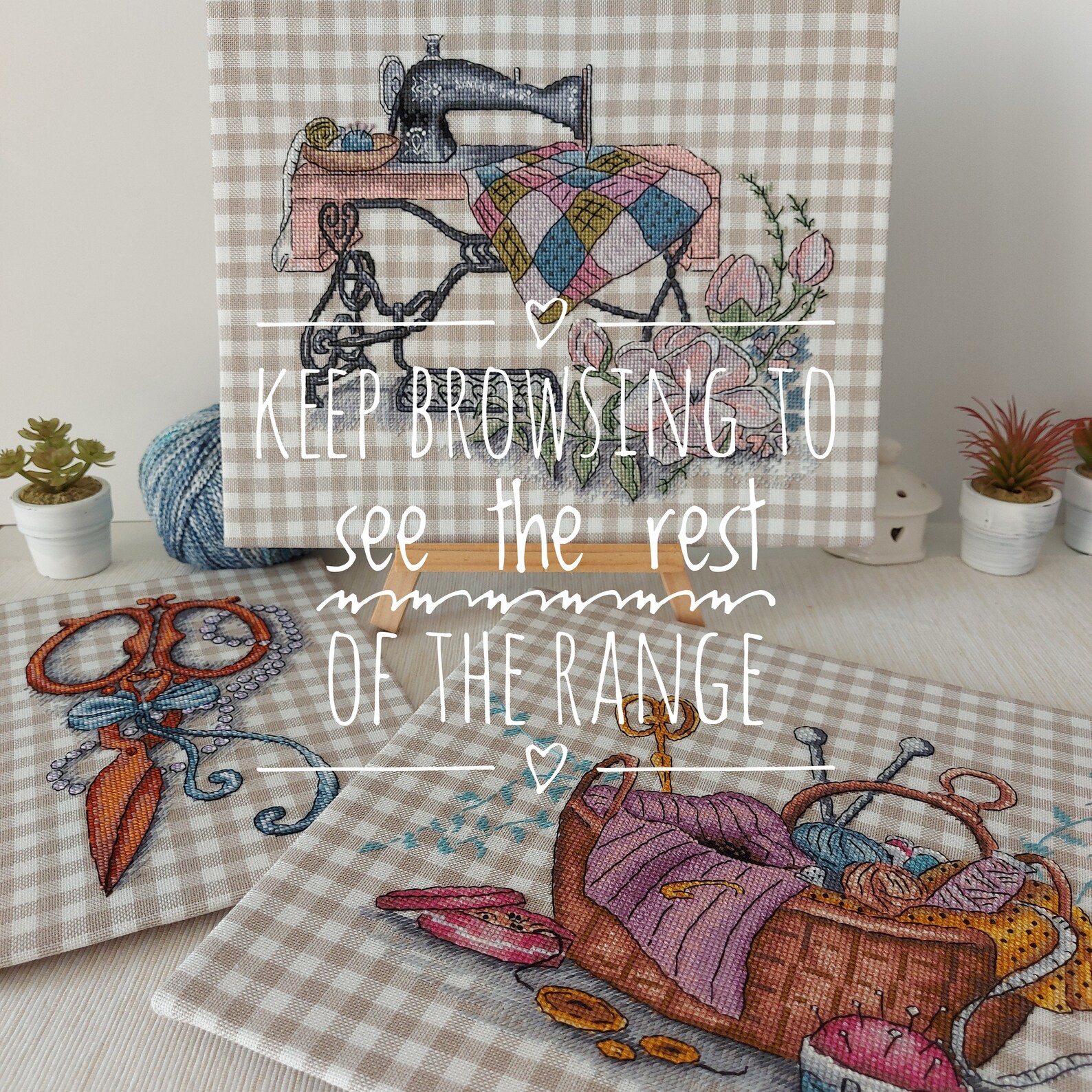 My Craft Friends Counted Cross Stitch Pattern With Pretty | Etsy