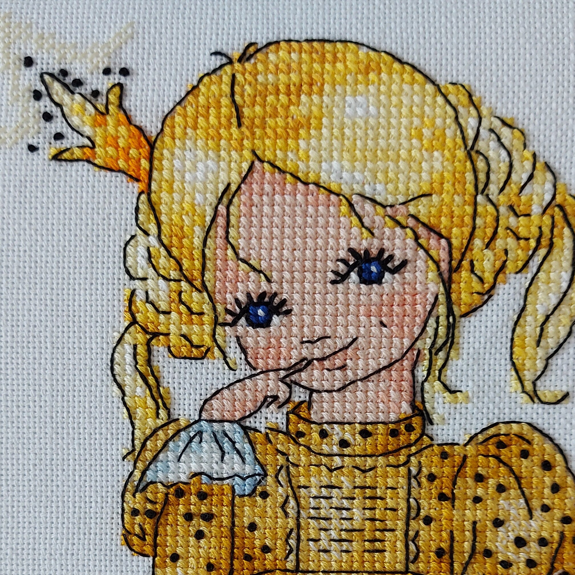 Goldilocks Counted Cross Stitch Pattern With a Beautiful Golden Haired ...