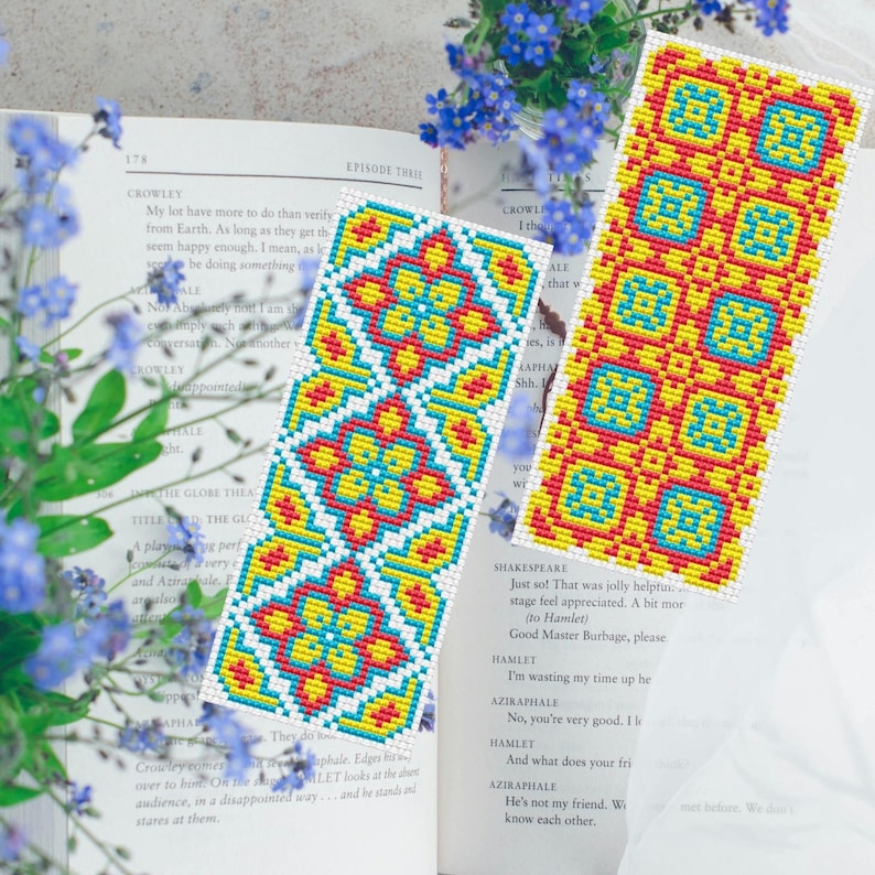 Sicilian Bookmarks Cross Stitch Pattern - Set of 2 Cross Stitch ...