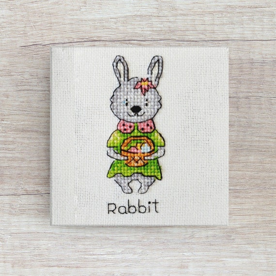 Rabbit Cross Stitch Pattern Easter Bunny Cross Stitch - Etsy