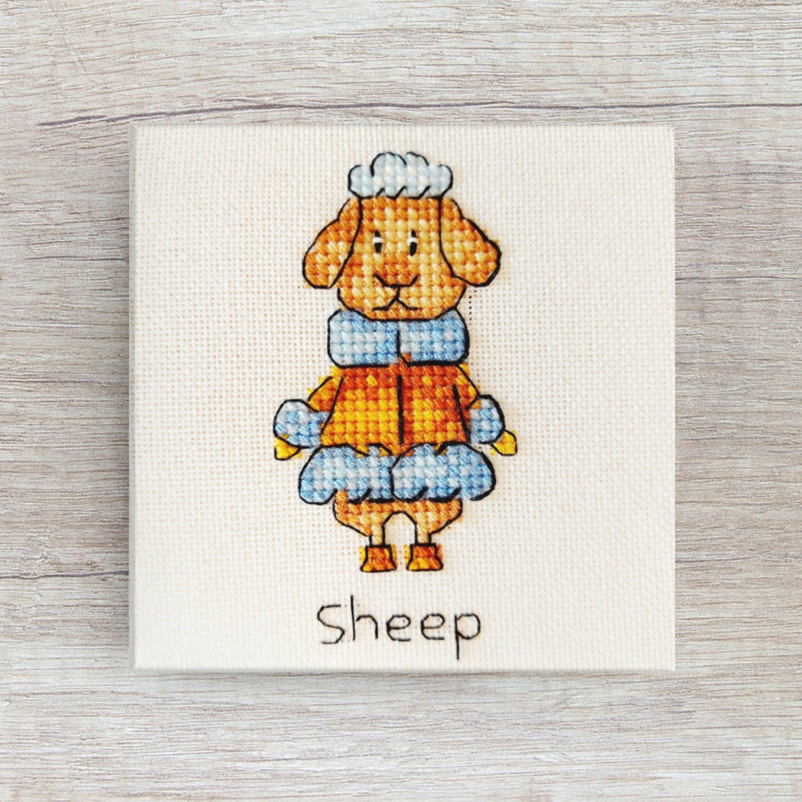 Sheep Cross Stitch Pattern - PDF Pattern - Funny Animal Alphabet ABC ...