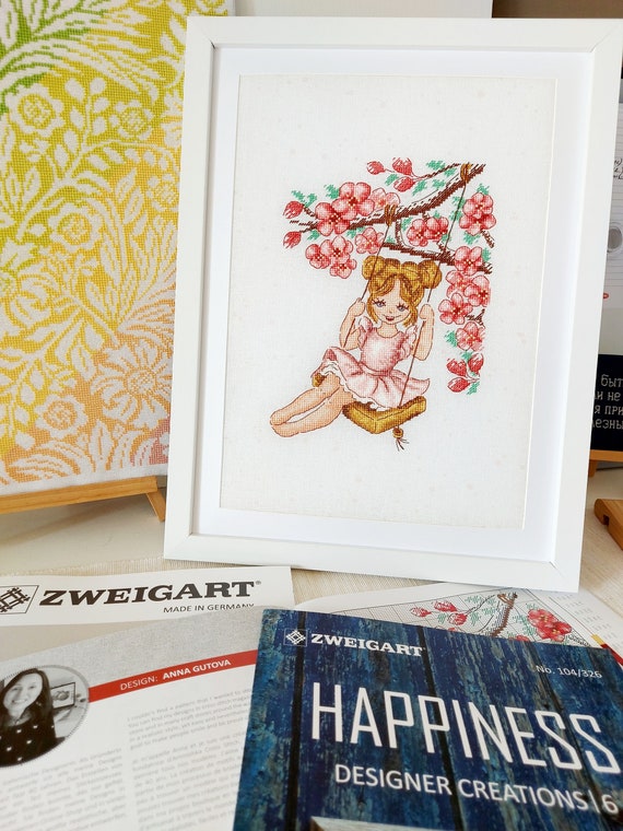 HAPPINESS Modern Counted Cross Stitch Pattern Artmishka - Etsy