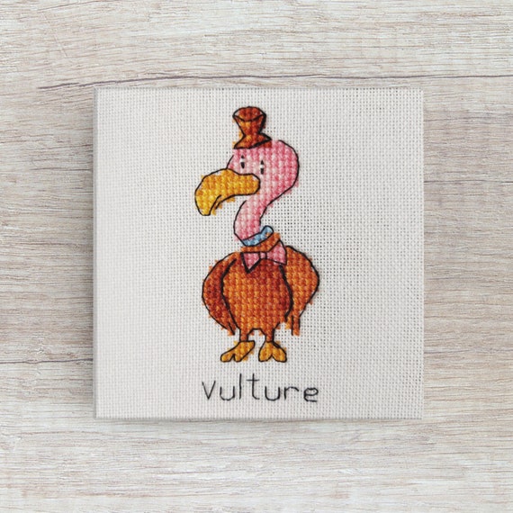 Vulture Cross Stitch Pattern PDF Pattern Sweet Animal - Etsy
