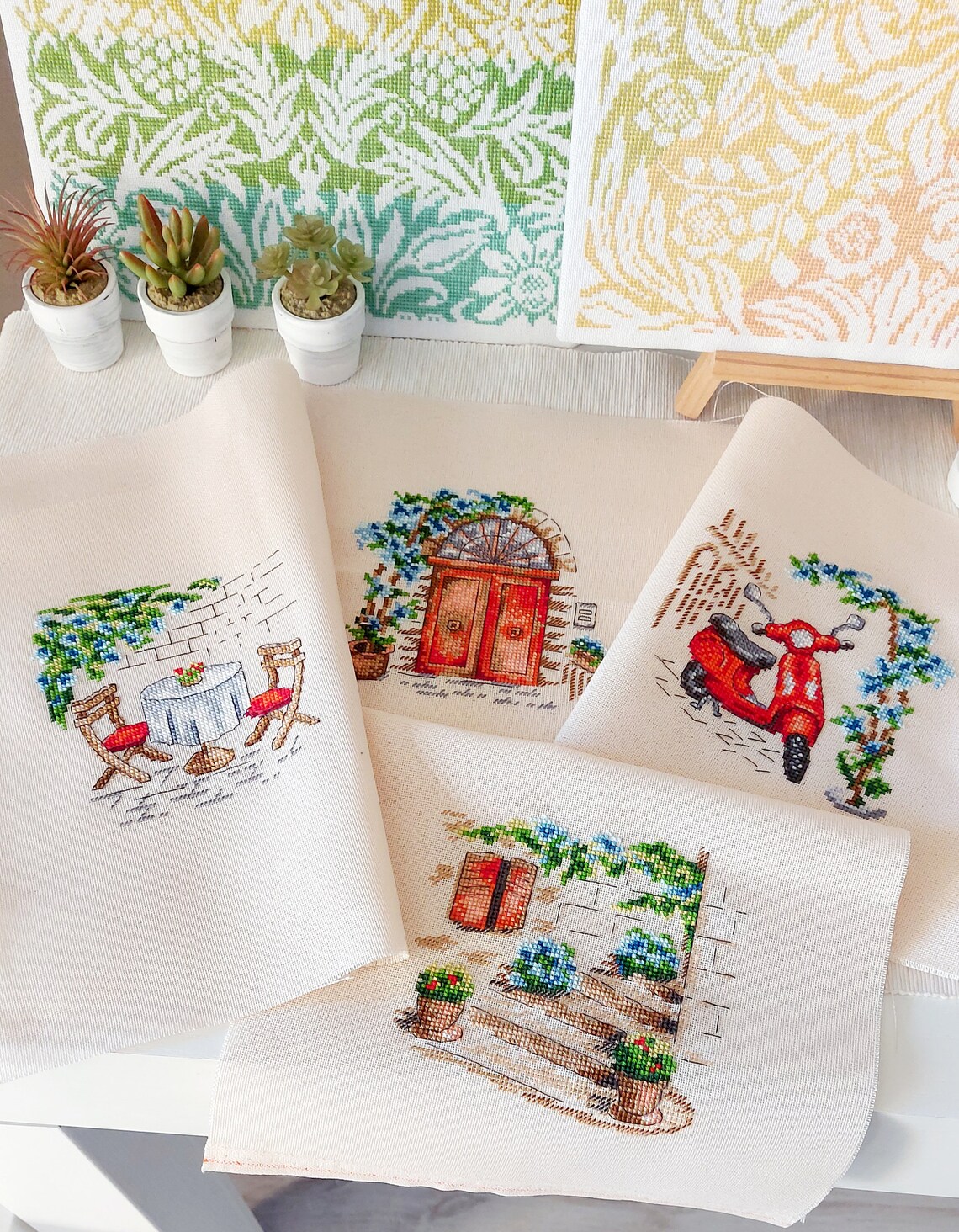 ROMAN HOLIDAY Set of 4 Cross Stitch Patterns PDF Cross | Etsy