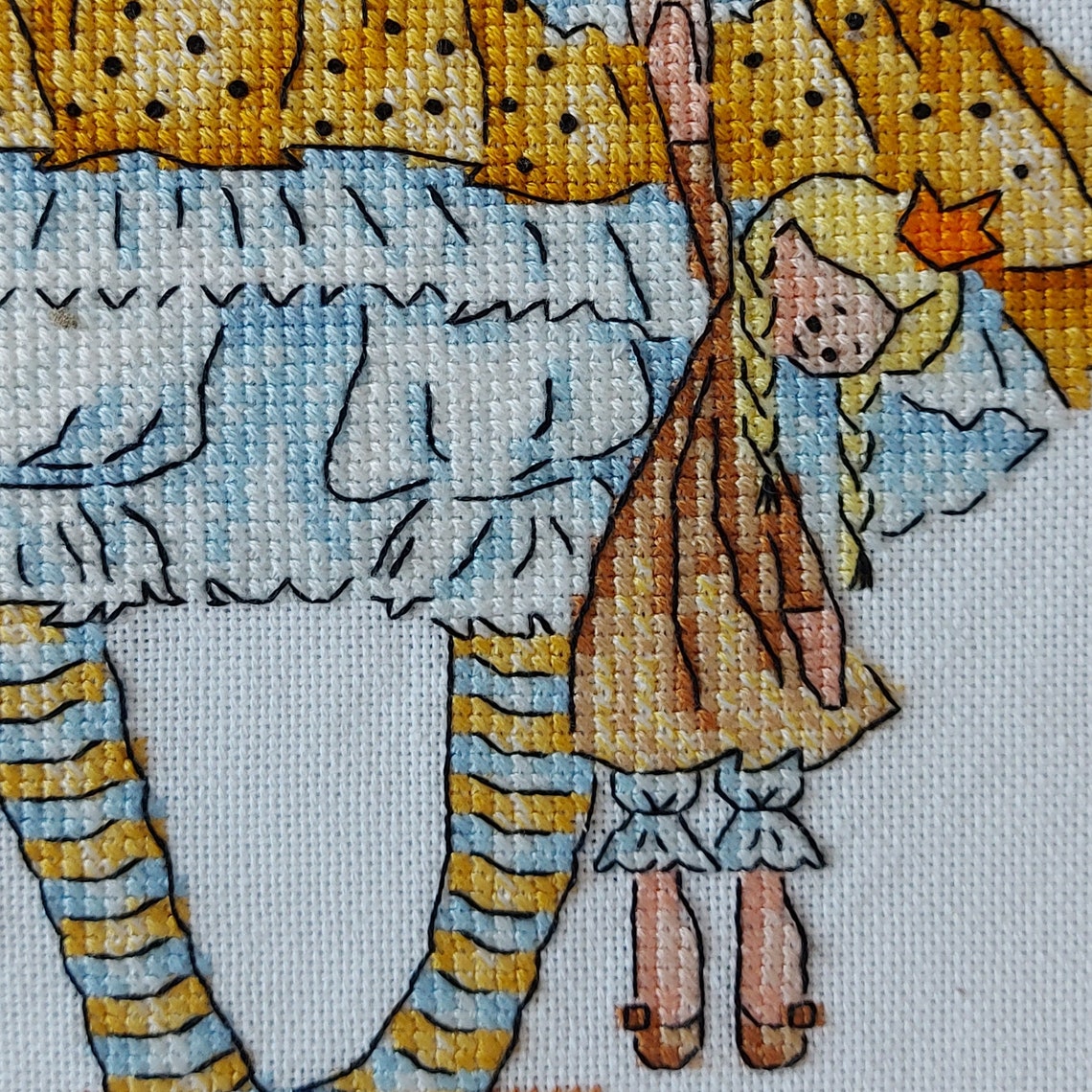 Goldilocks Counted Cross Stitch Pattern With a Beautiful - Etsy