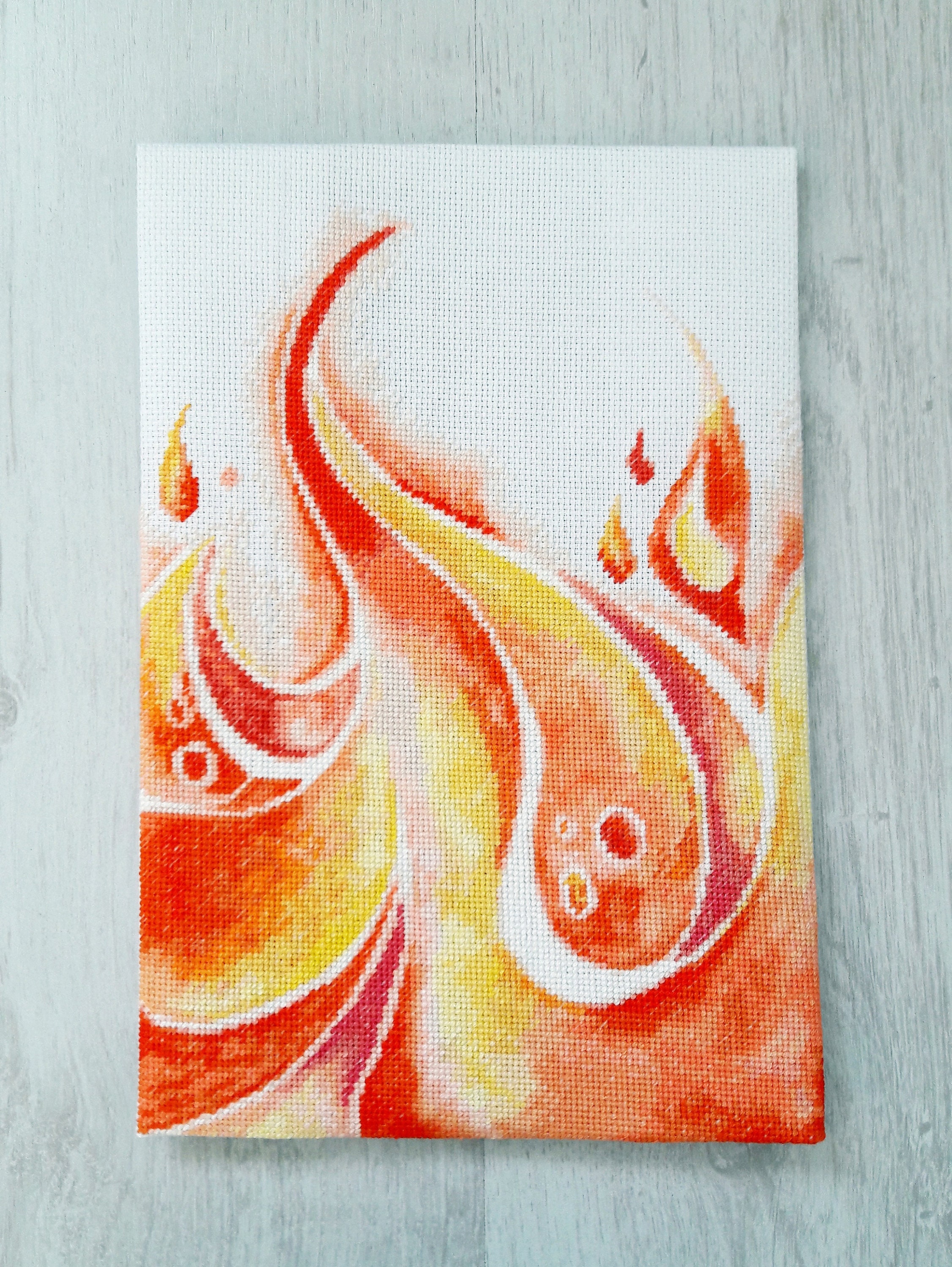 Two Elements. Fire. Counted Cross Stitch Pattern With the - Etsy