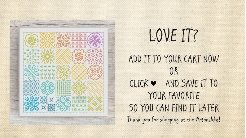 Quilt Sampler Cross Stitch Pattern - Mandala Cross Stitch Chart - PDF ...