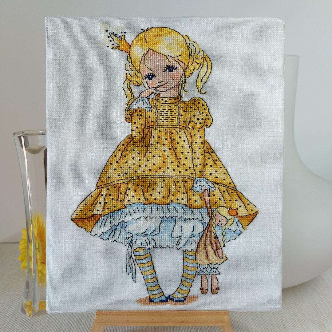 Goldilocks Counted Cross Stitch Pattern With a Beautiful Golden Haired ...