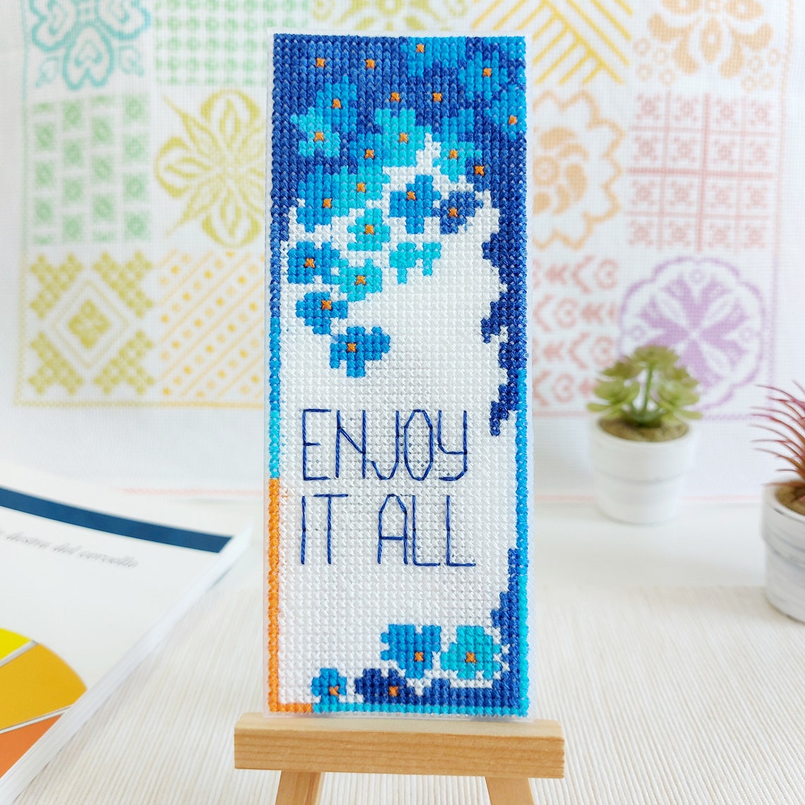 Cross Stitch Pattern Bookmark Set of 4 Charts Back to School - Etsy